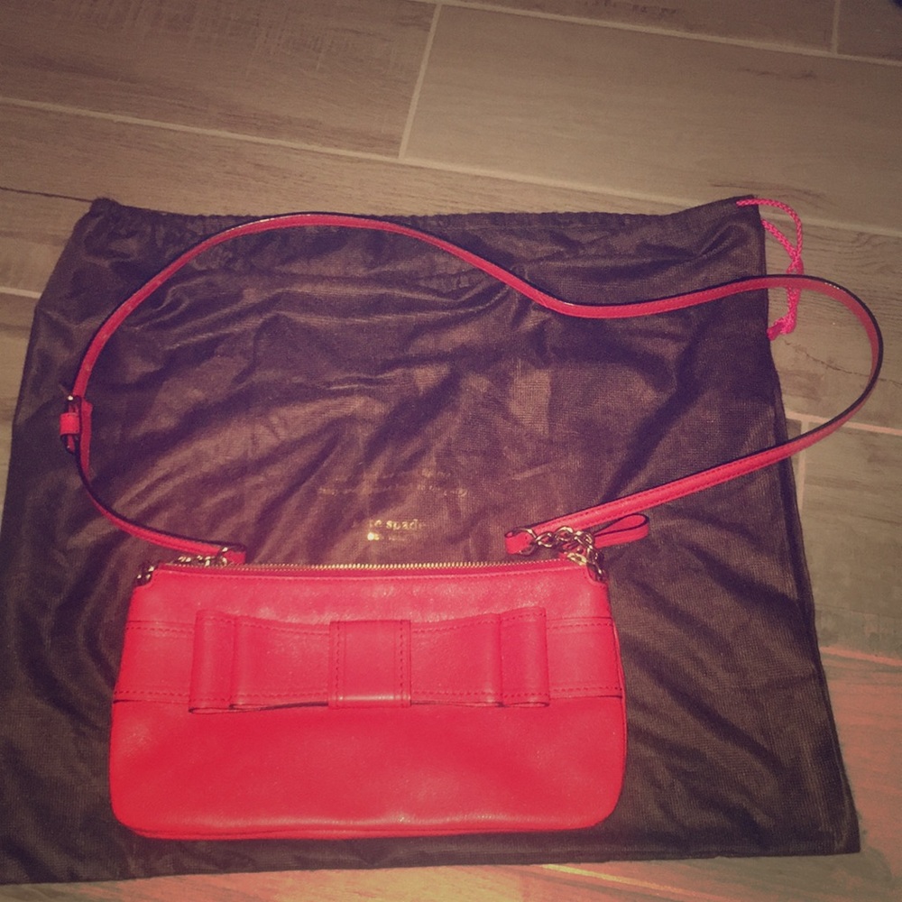 Kate Spade Red Leather Cross Body - Gem
